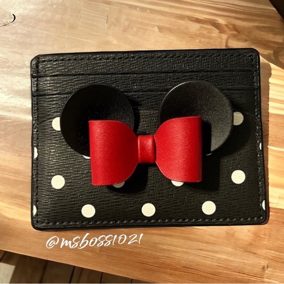 kate spade | Bags | Kate Spade X Disney Minnie Mouse Card Holder Wallet ...